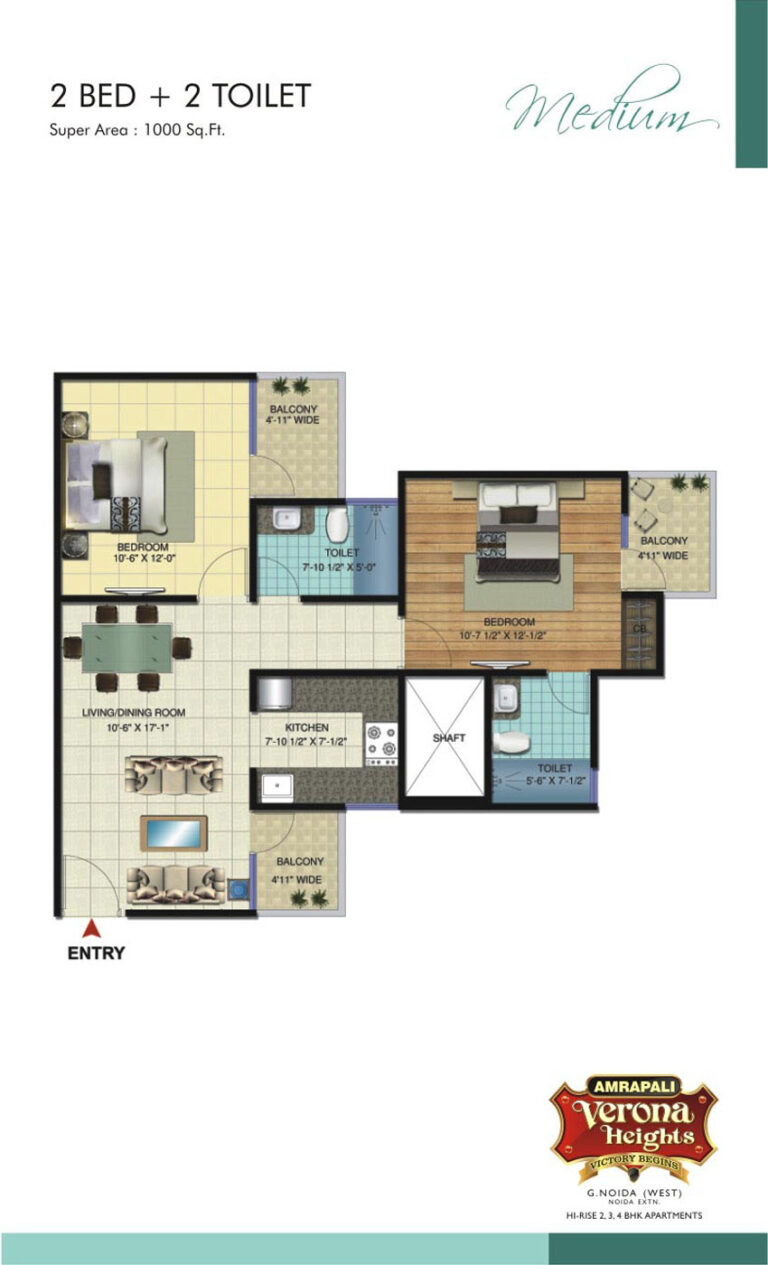 Amrapali Verona Heights Flat For Sale in Noida Extension