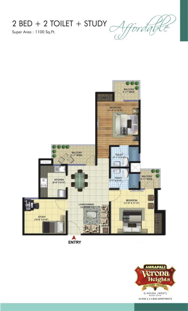 Amrapali Verona Heights Flat For Sale in Noida Extension