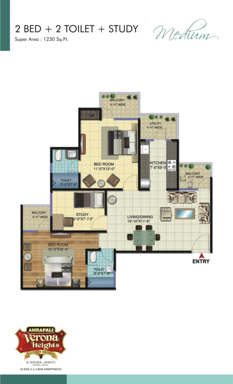 Amrapali Verona Heights Flat For Sale in Noida Extension