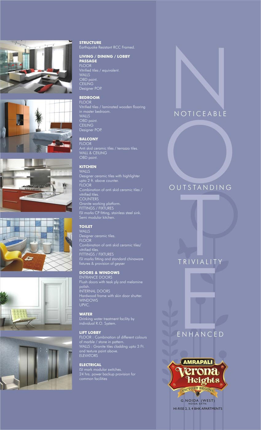 Amrapali Verona Heights Flat For Sale in Noida Extension